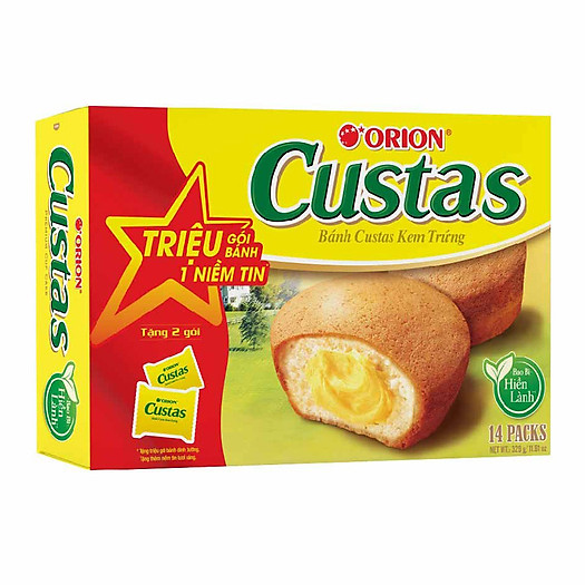 Orion egg cream Custas cake box 329gr - Vmart
